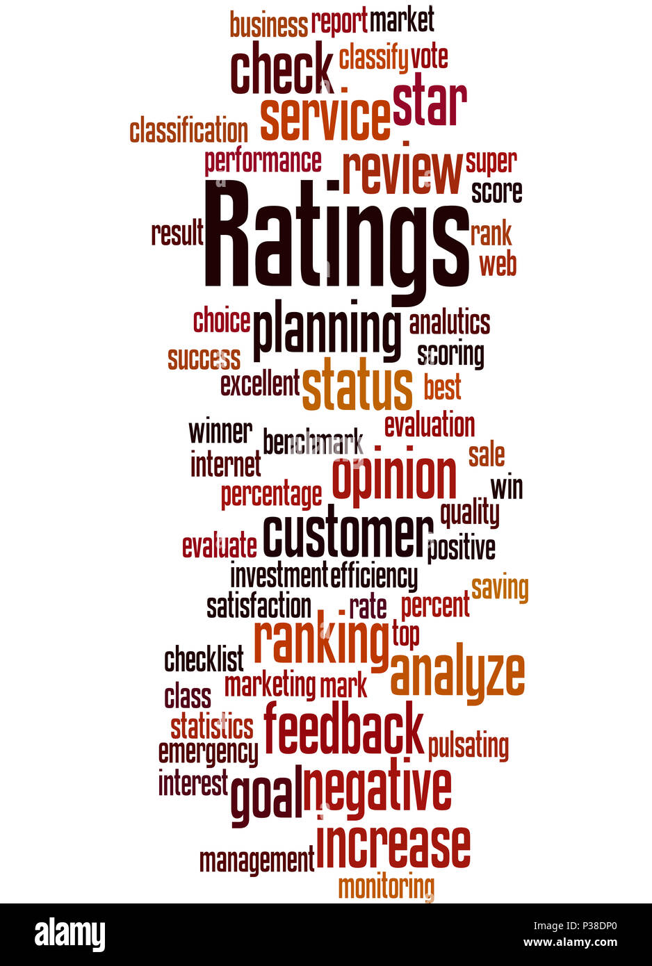 Ratings, word cloud concept on white background Stock Photo - Alamy