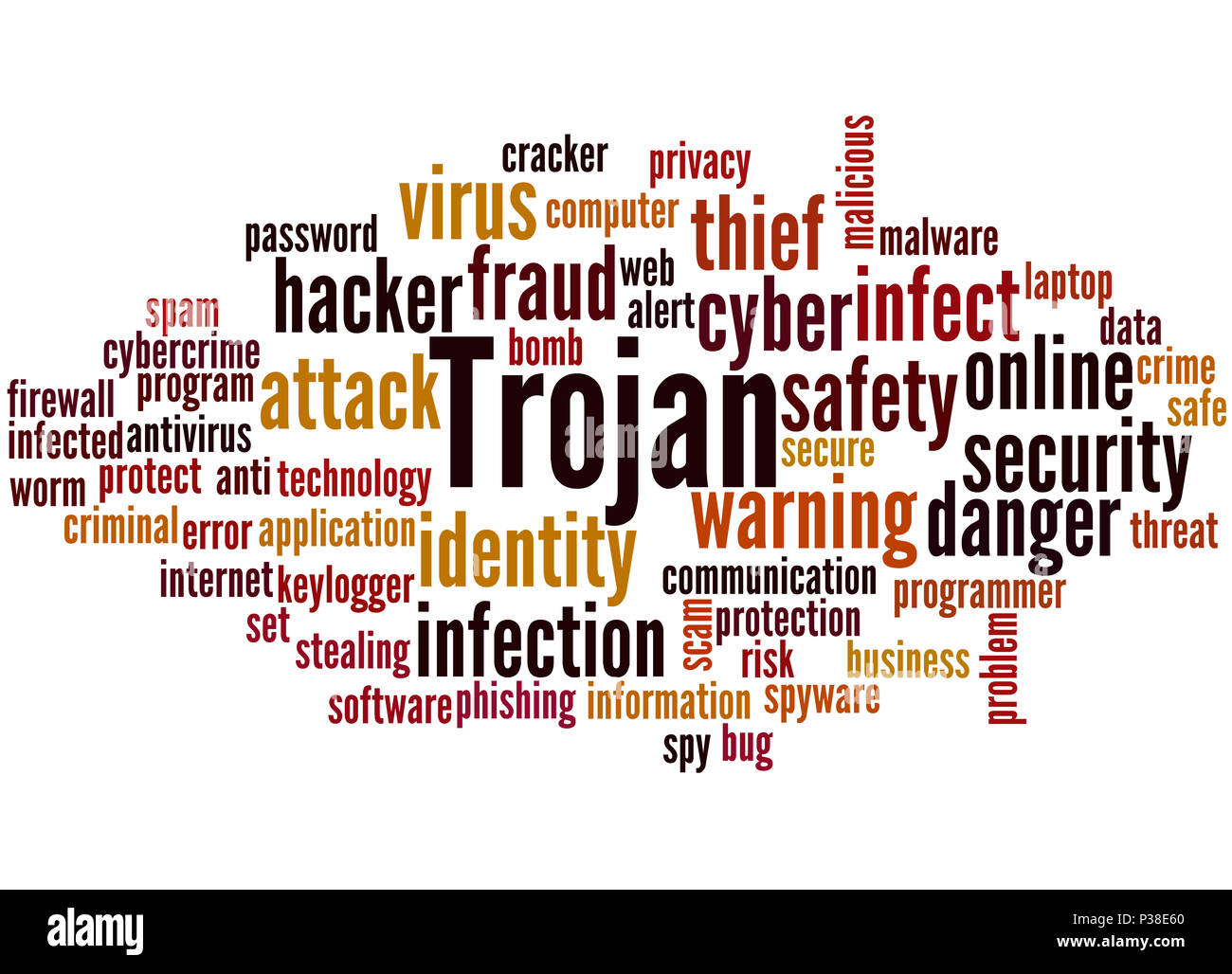 Trojan, word cloud concept on white background Stock Photo - Alamy