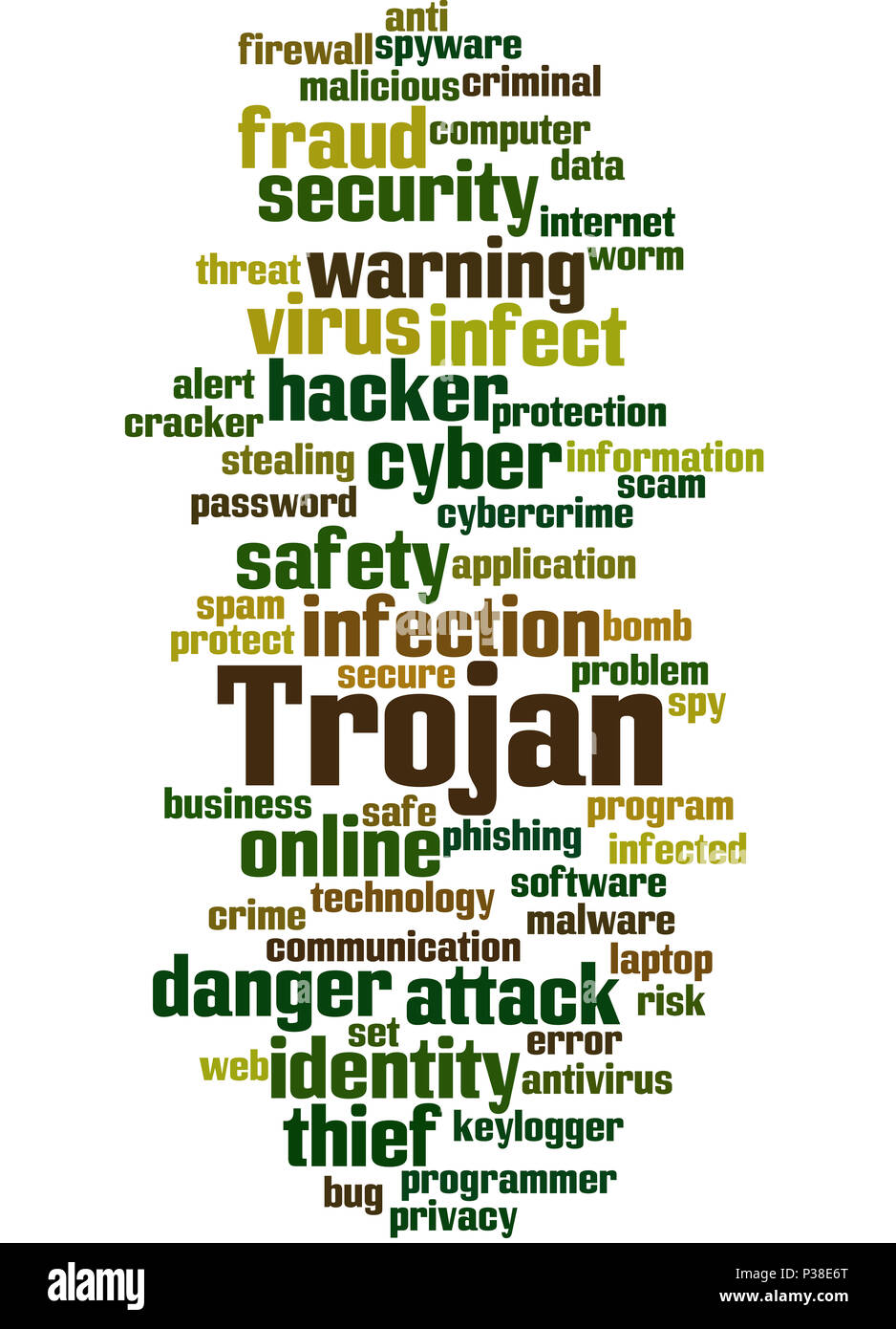 Trojan, word cloud concept on white background Stock Photo - Alamy