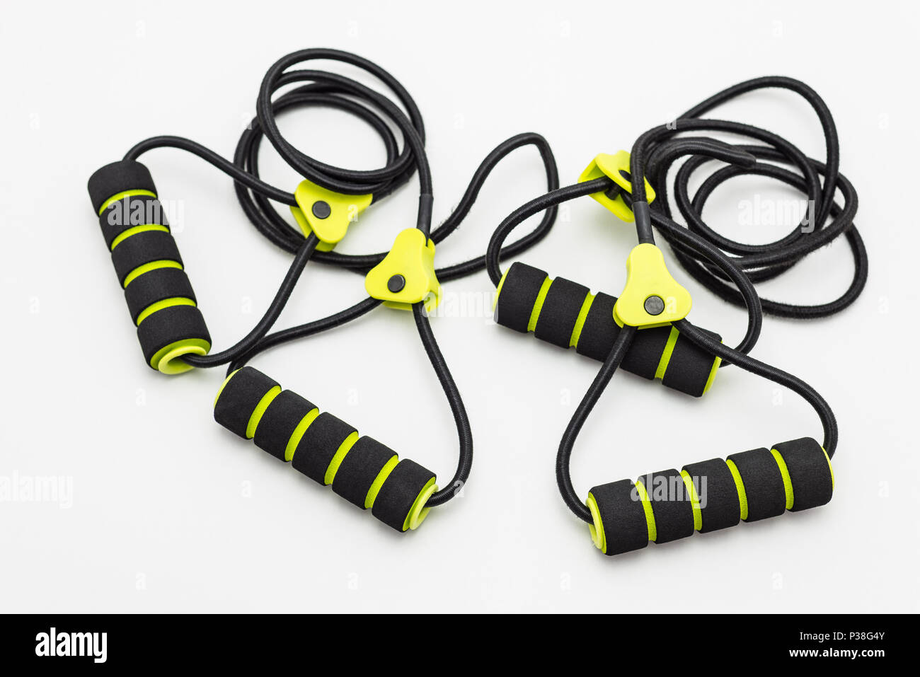 Fitness, sports gum in green and black. Isolated on white background ...