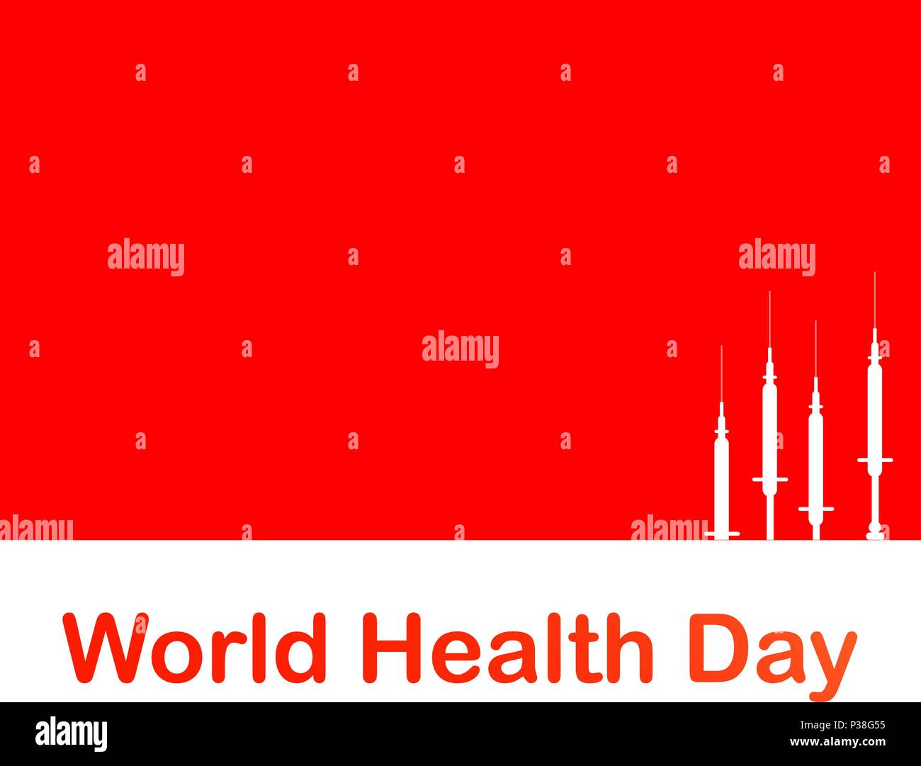 World Health Day. Vector illustration for a card with an inscription ...