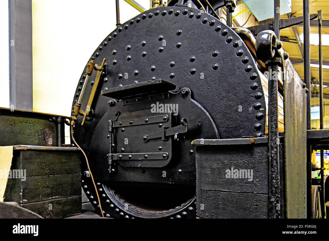 Stephenson Railway Museum Killingworth Billy boiler detail 1826 Stock ...