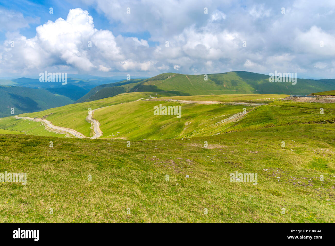 Transalpina Road view in Carpathian Mountains, Romania Stock Photo - Alamy