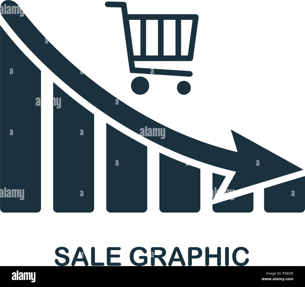 Sales decrease chart Stock Vector Images - Alamy