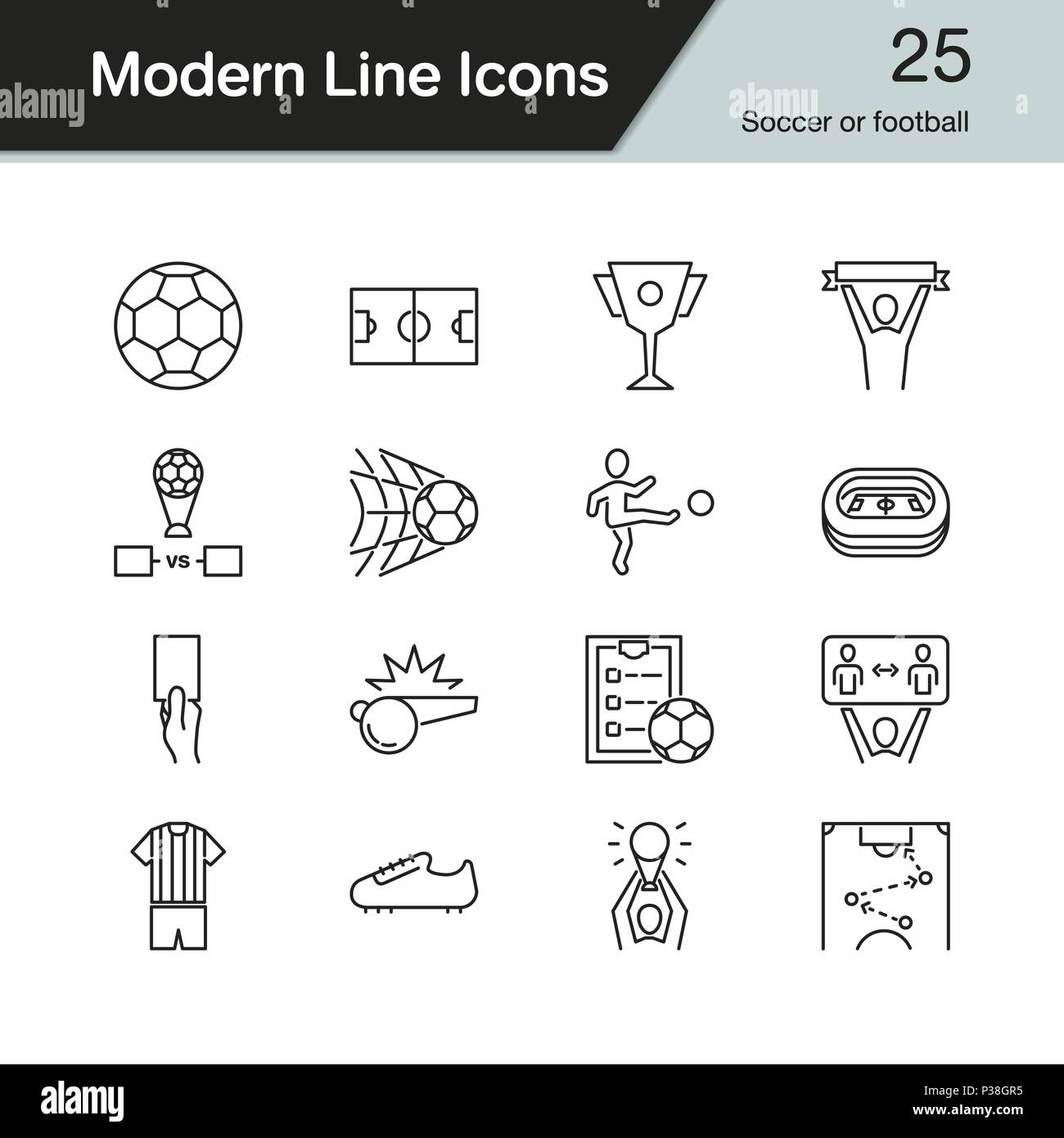 Soccer infographics illustration hi-res stock photography and images ...