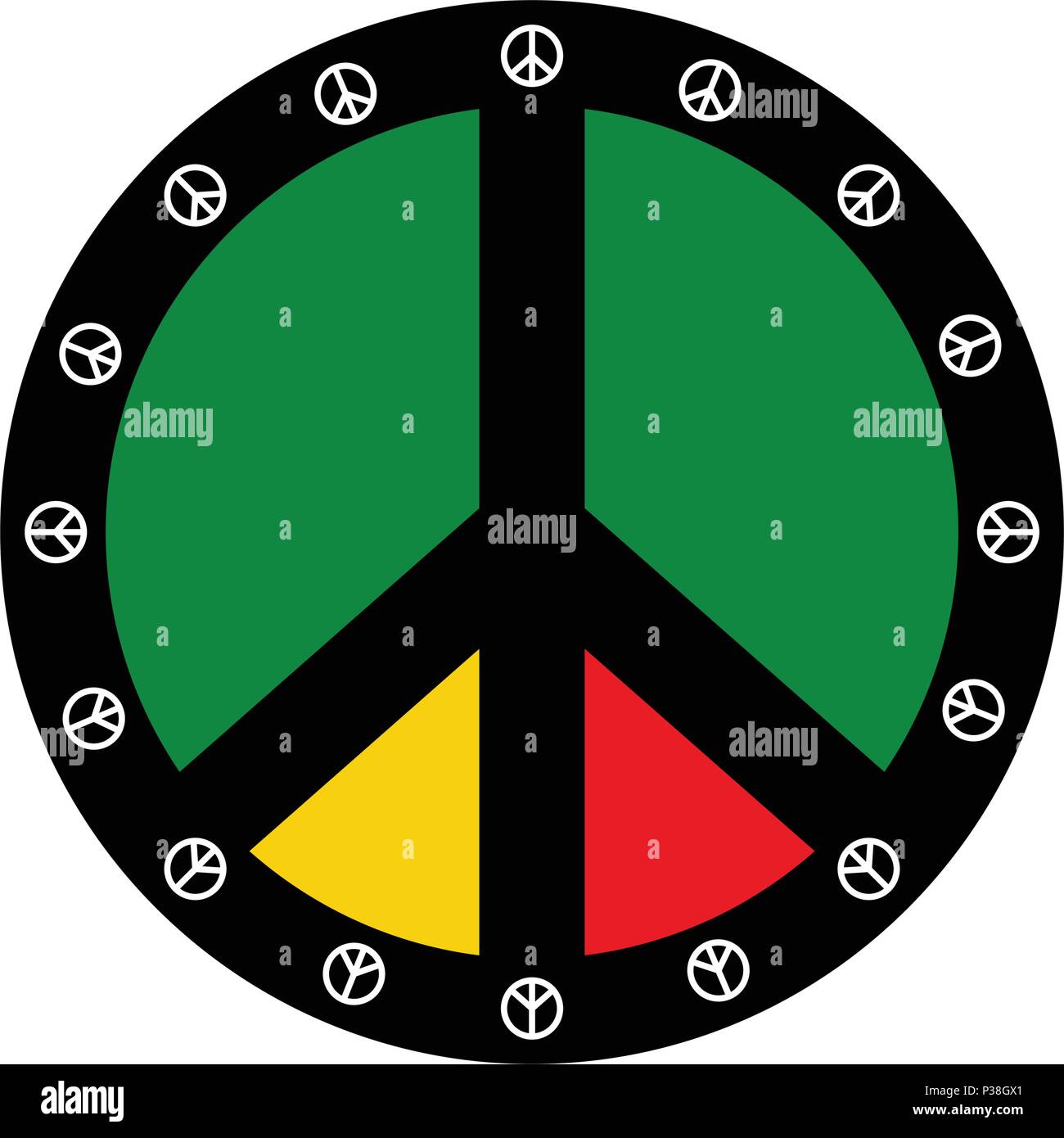 Isolated colored peace symbol Stock Vector Image & Art - Alamy