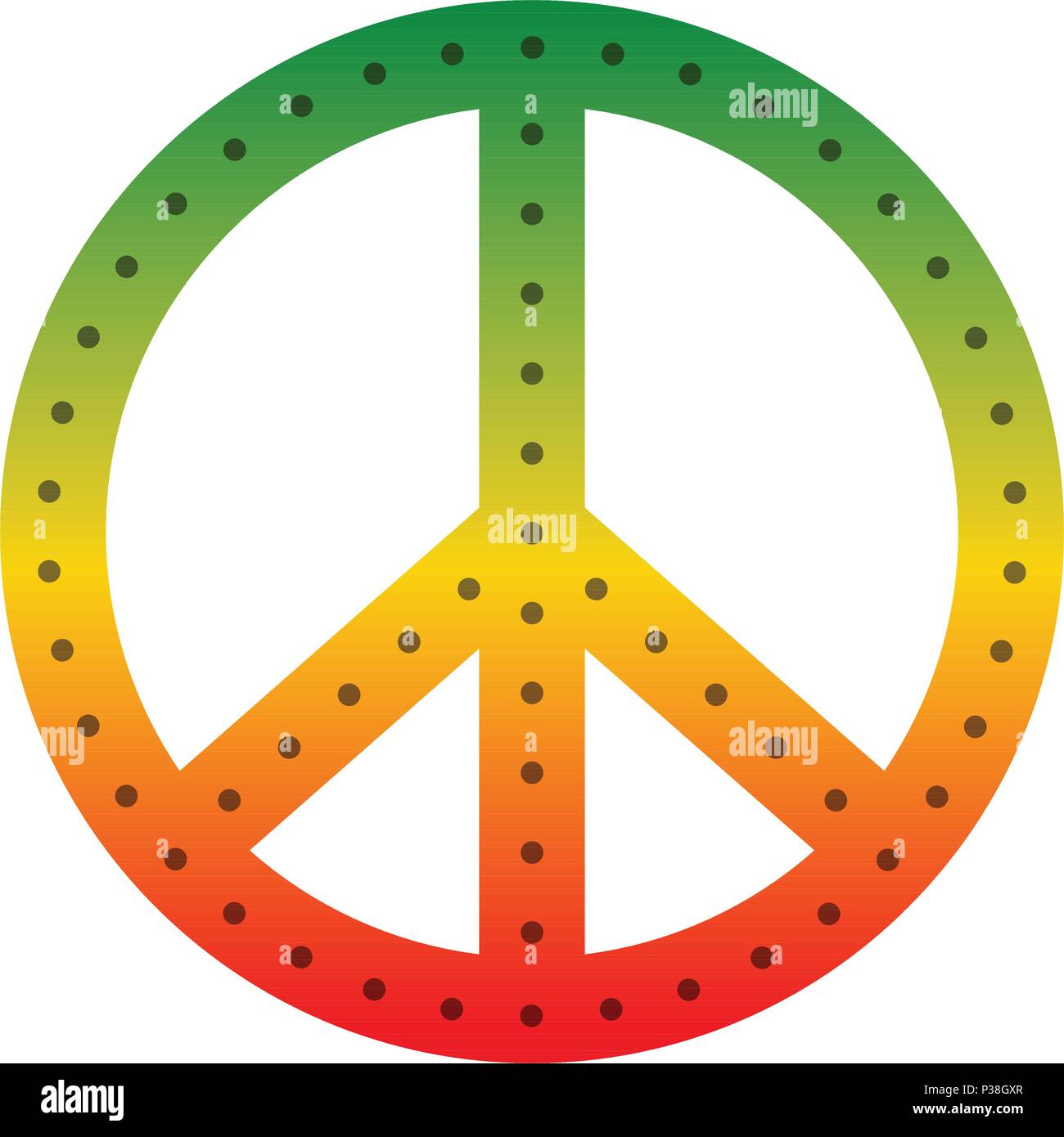 Isolated colored peace symbol Stock Vector Image & Art - Alamy