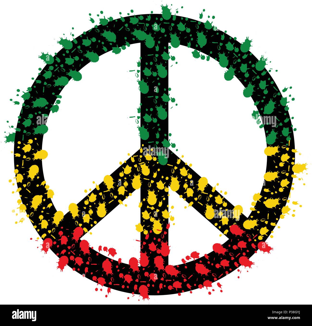Isolated colored peace symbol Stock Vector Image & Art - Alamy
