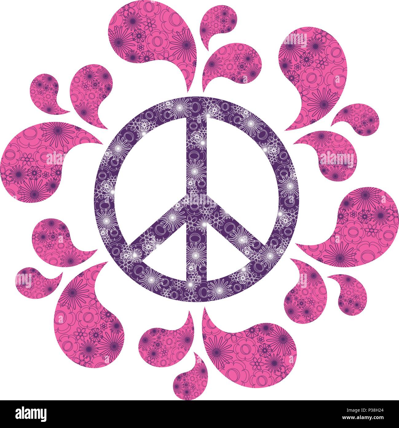Isolated painted peace symbol Stock Vector Image & Art - Alamy