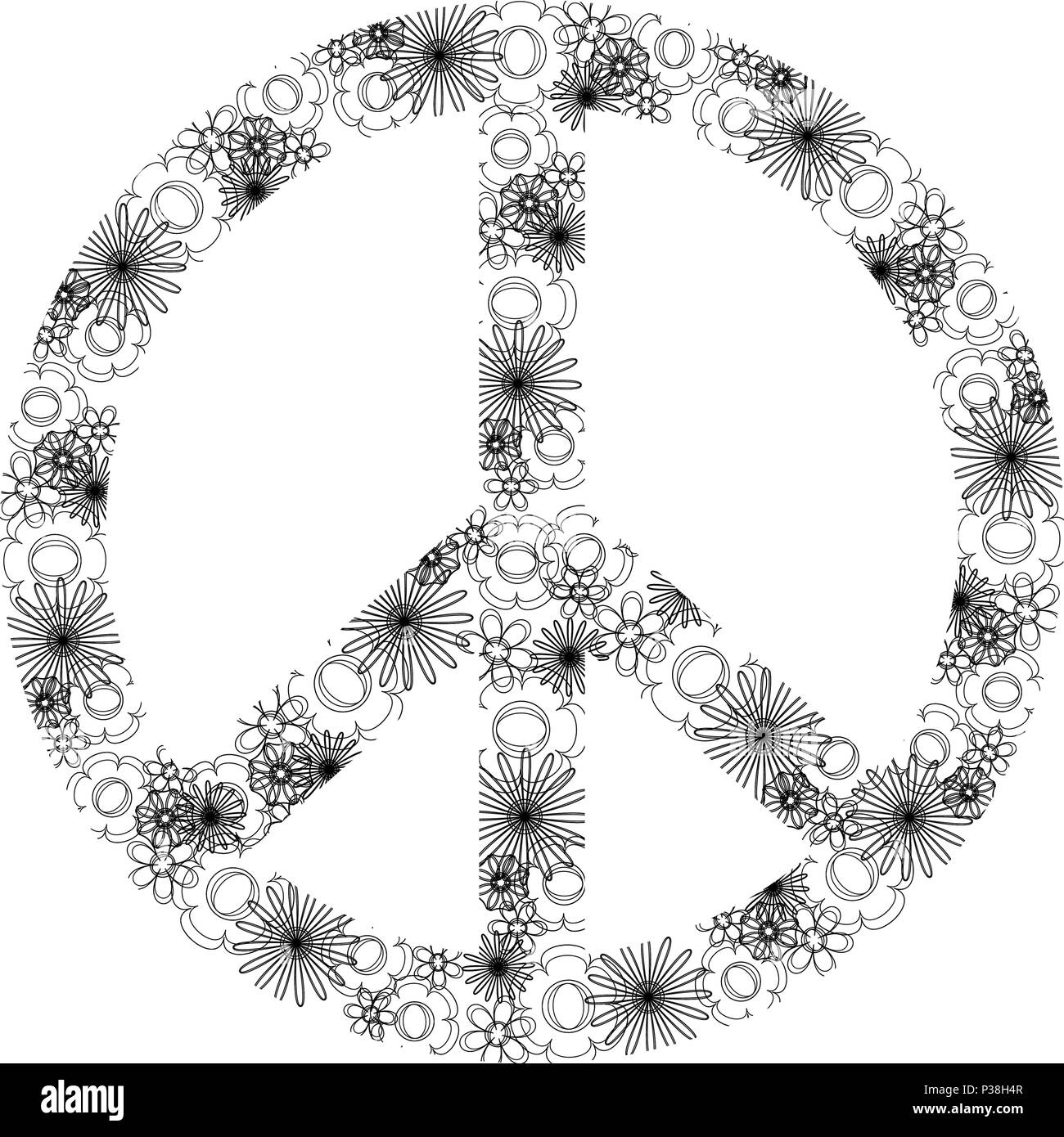 Isolated abstract peace symbol Stock Vector Image & Art - Alamy