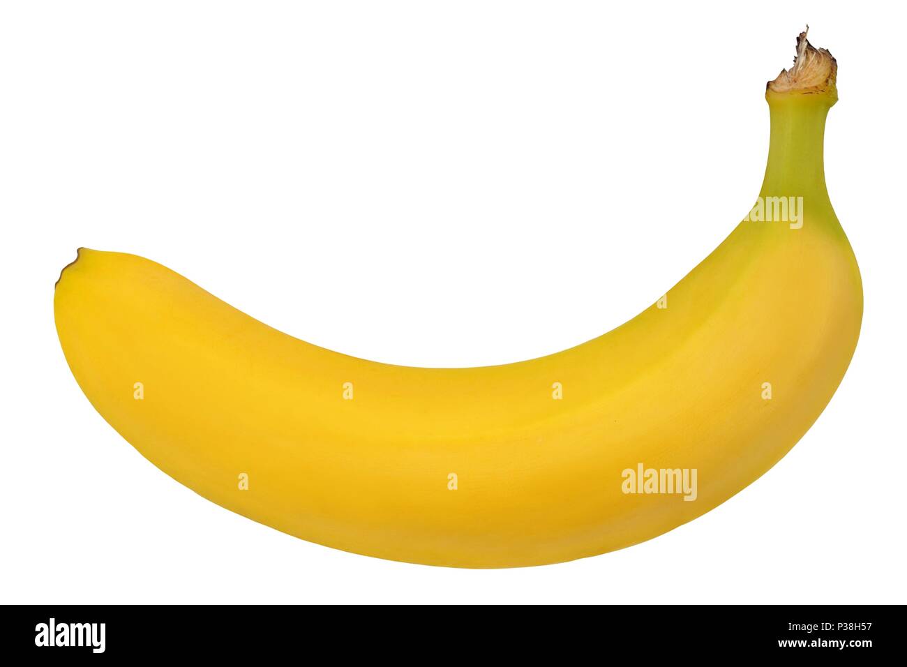 Fresh yellow banana isolated on white background Stock Photo - Alamy