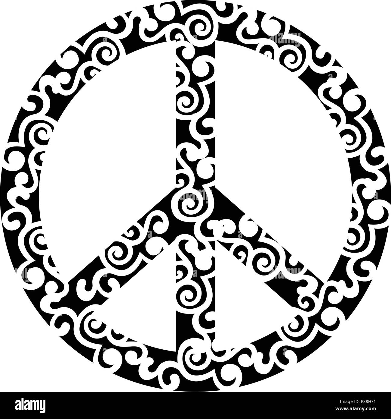 Isolated abstract peace symbol Stock Vector Image & Art - Alamy