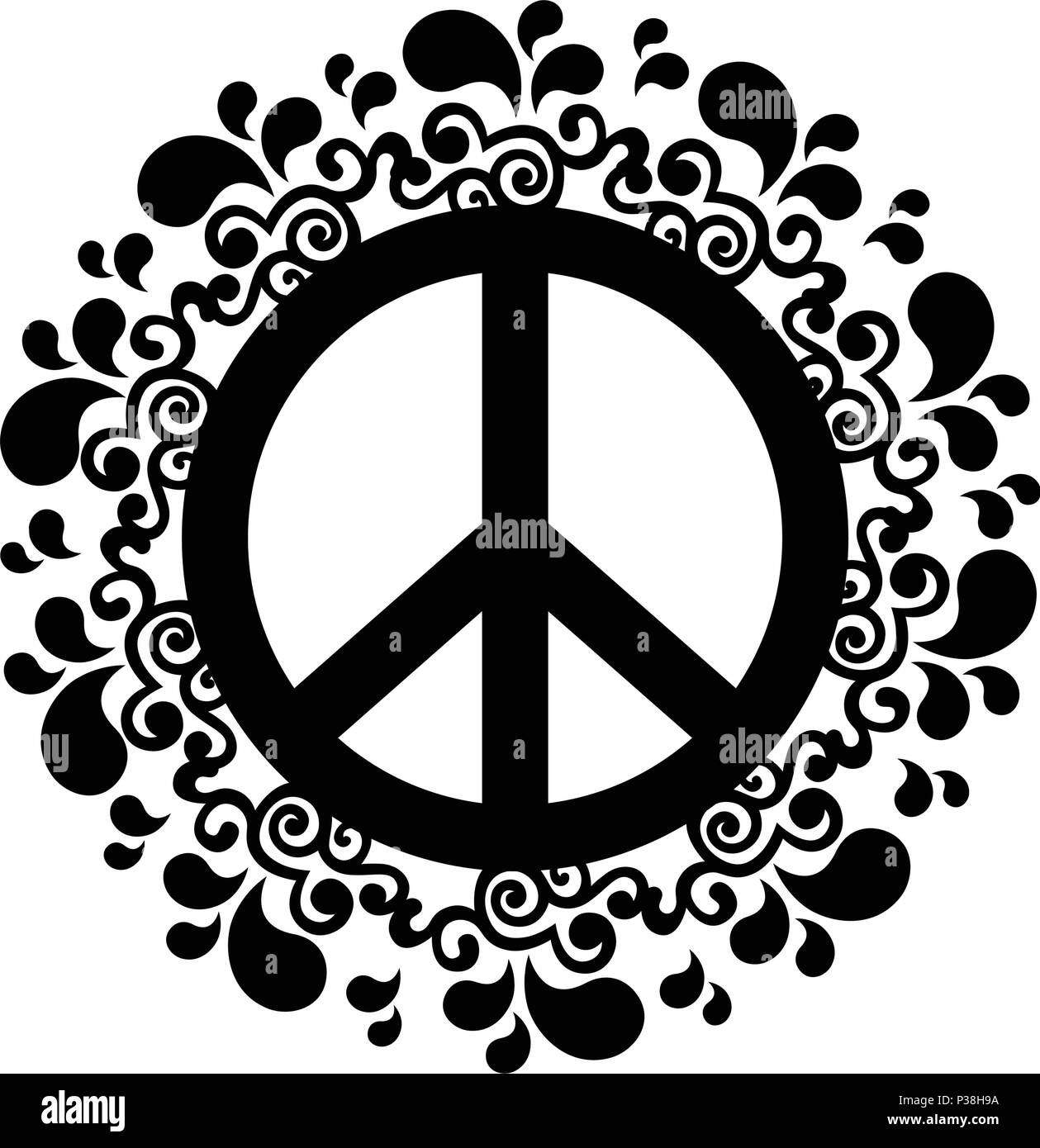 Isolated abstract peace symbol Stock Vector Image & Art - Alamy