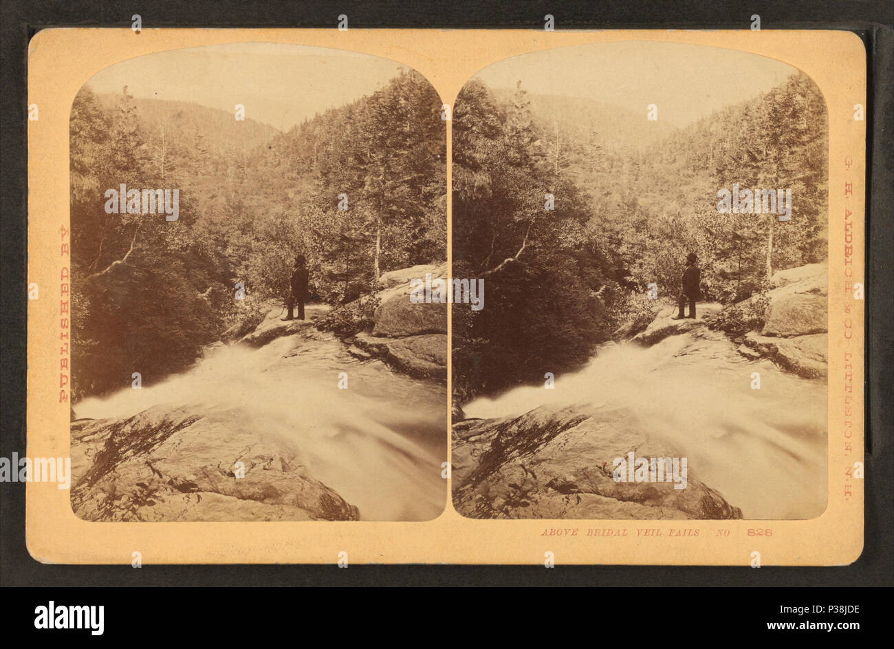 14 Above Bridal Veil Falls, from Robert N. Dennis collection of ...