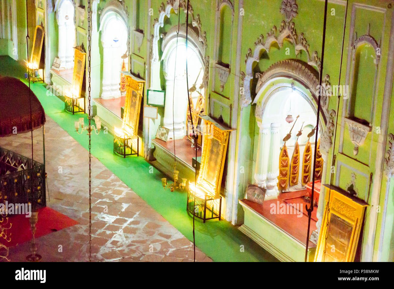Inside of the bhool bhulaiya complex in bara imambara lucknow Stock ...