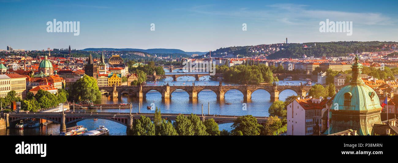 Scenic spring sunset aerial view of the Old Town pier architecture and ...
