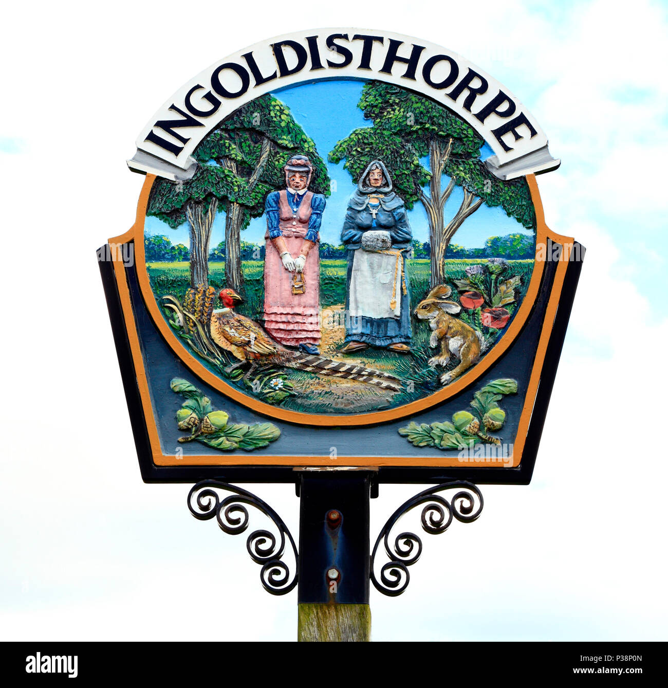 Village sign norfolk uk hi-res stock photography and images - Alamy