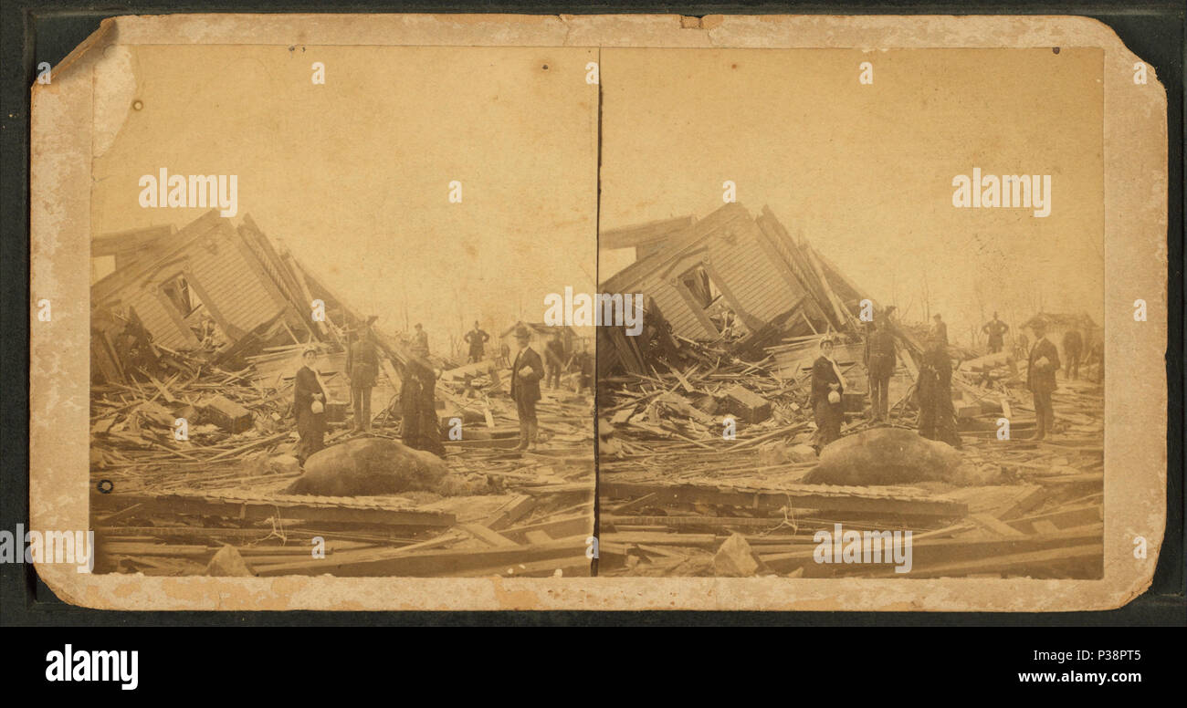 . Horse in the midst of ruins. Alternate Title: Views of Grinnell ...