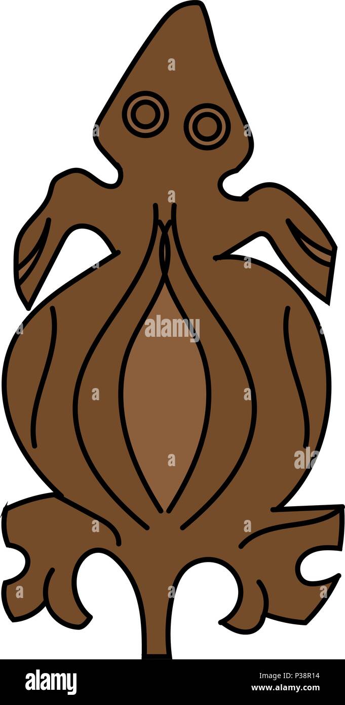 Vector illustration of stylized little brown turtle Stock Vector Image ...