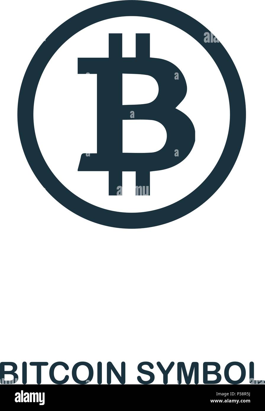 Bitcoin Symbol icon. Mobile app, printing, web site icon. Simple ...