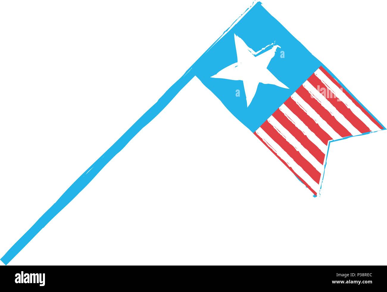 Retro american flag Stock Vector Images - Alamy