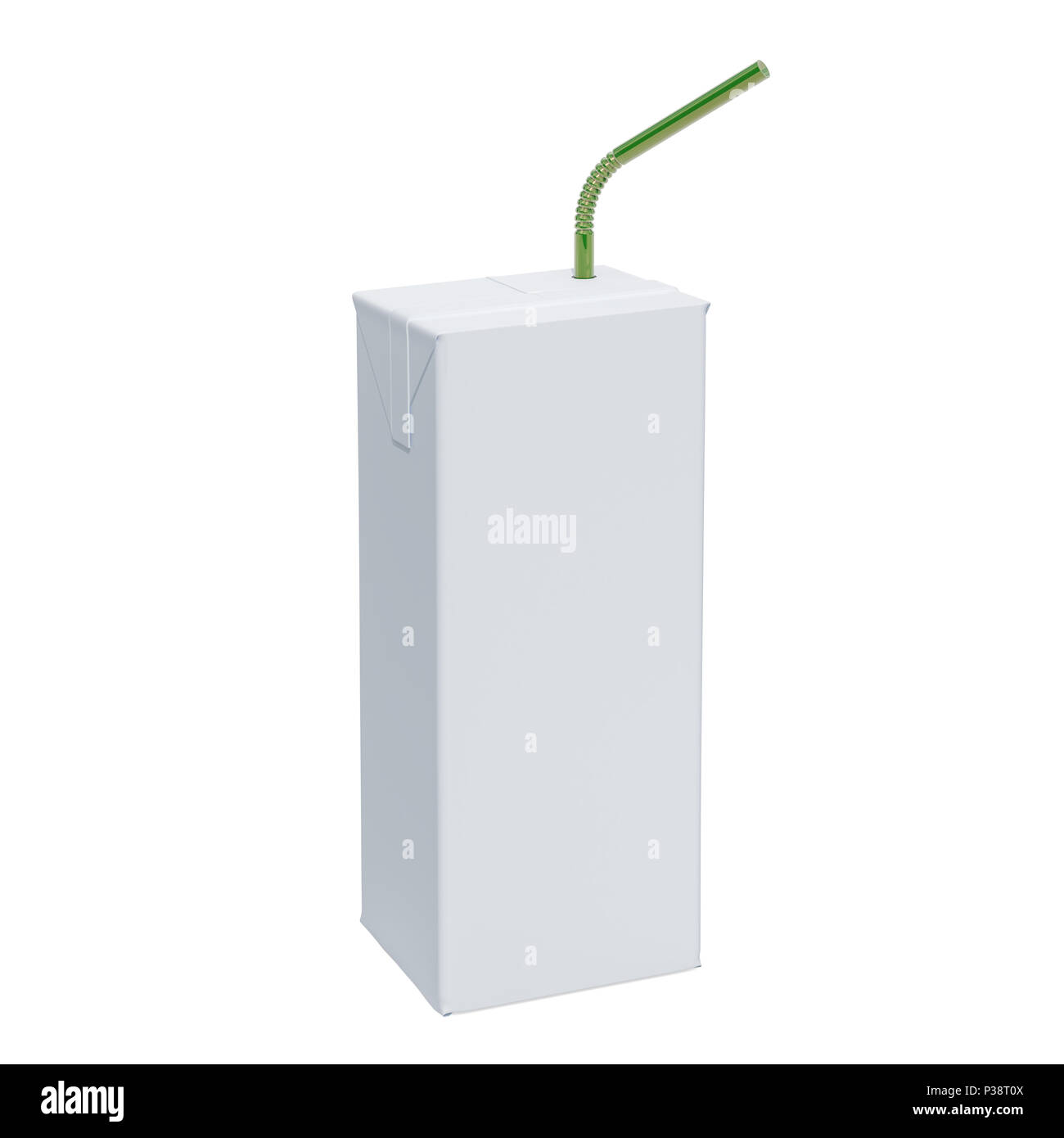 Blank drink box template straw hi-res stock photography and images - Alamy