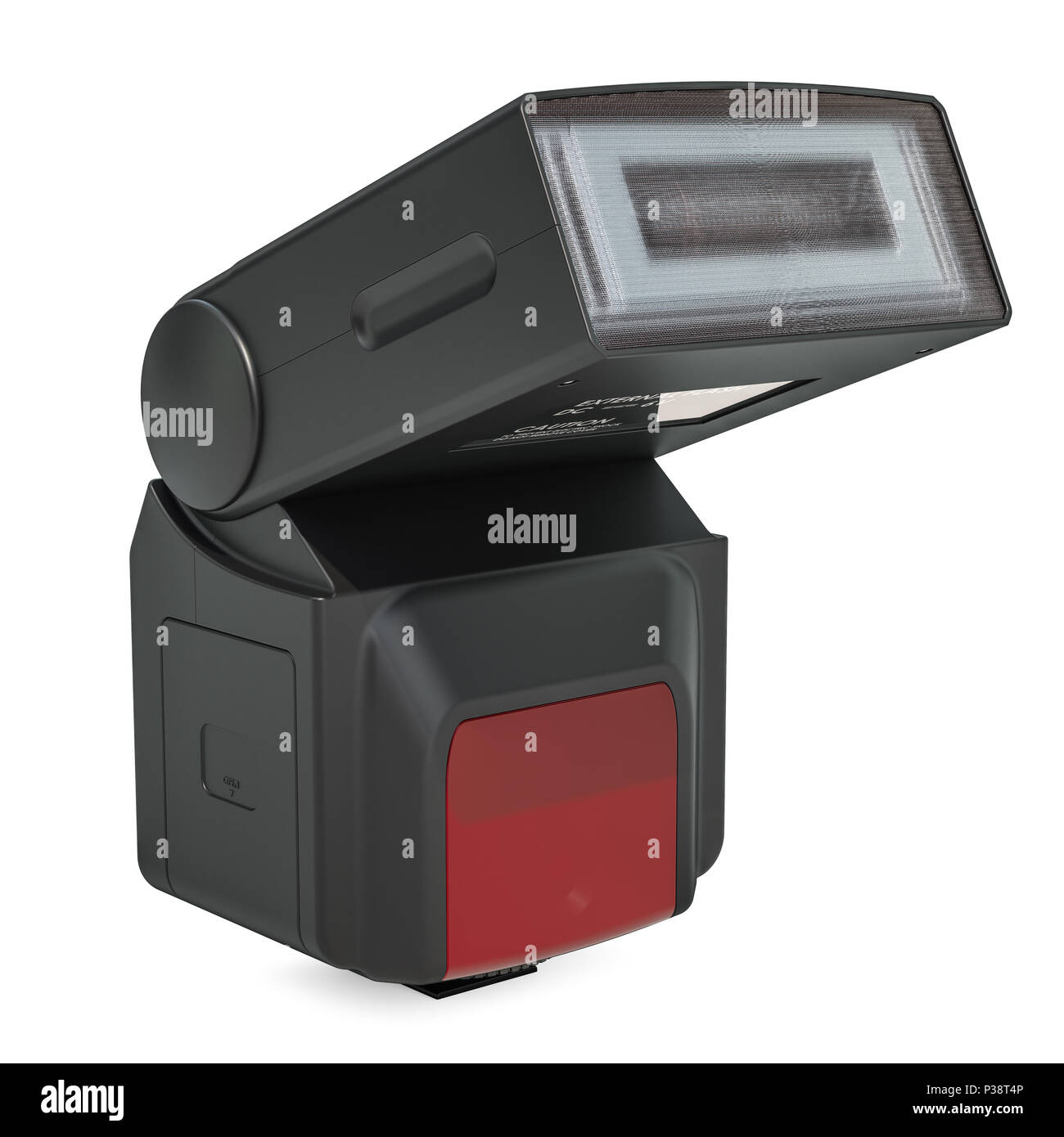 Professional photography electronic external flash, 3D rendering ...