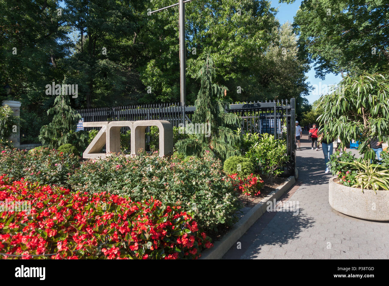 Entrance to the National Zoo on Connecticut Avenue.The Zoo is part of ...