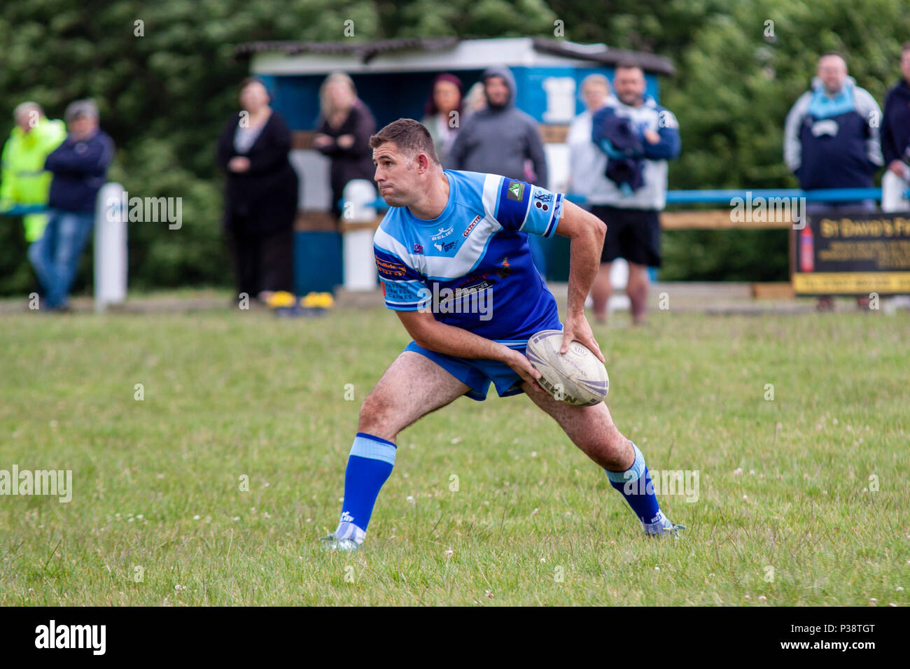 Pyle, Wales. 16th June, 2018. Bridgend Blue Bulls host Rhondda Outlaws ...