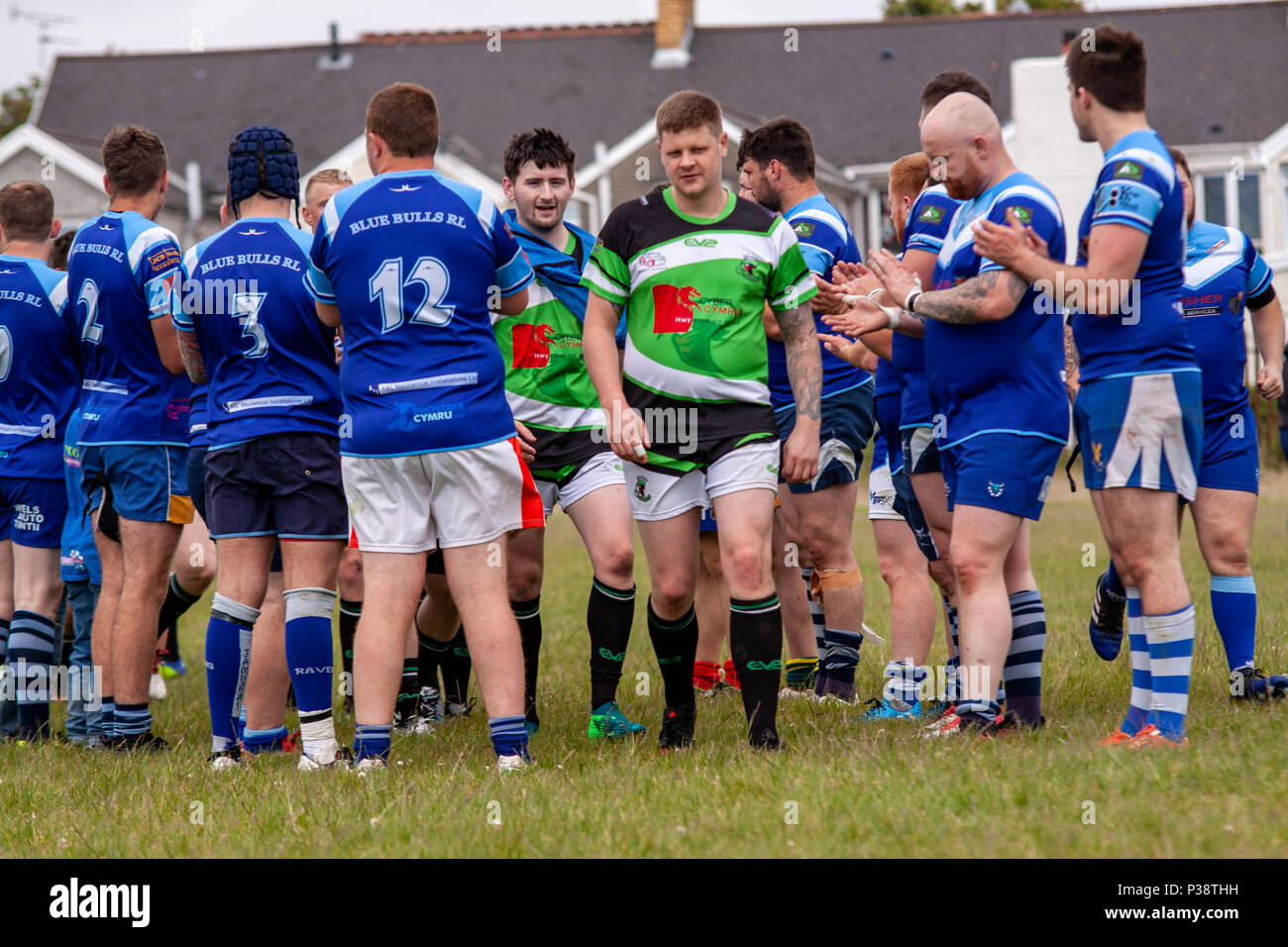 Pyle, Wales. 16th June, 2018. Bridgend Blue Bulls host Rhondda Outlaws ...