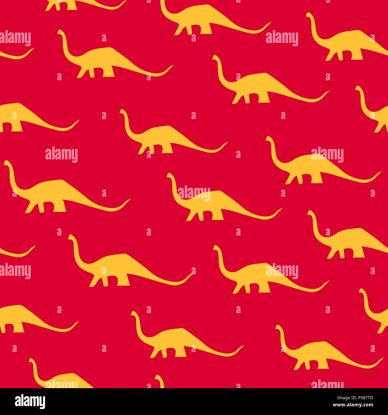Dinosaur brachiosaurus silhouette pattern seamless. Vector illustration ...