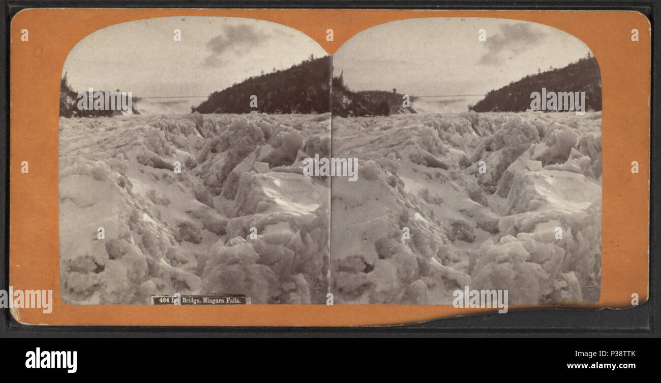 147 Ice Bridge, Niagara Falls, from Robert N. Dennis collection of ...