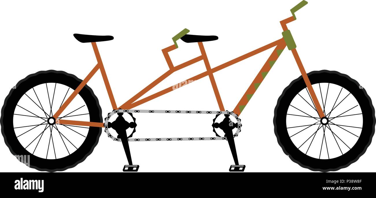 Double bicycle icon Stock Vector Image & Art - Alamy