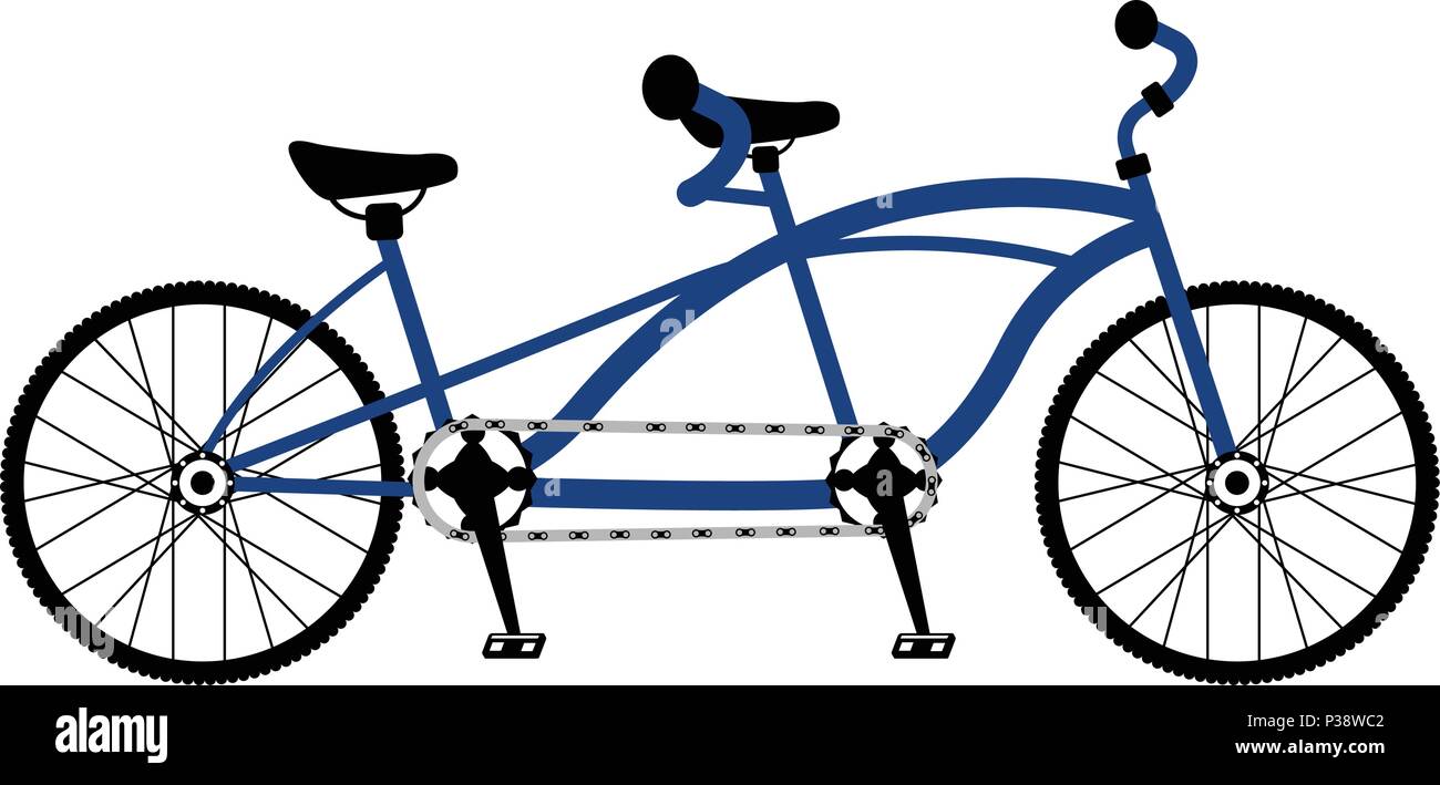 Double bicycle icon Stock Vector Image & Art - Alamy