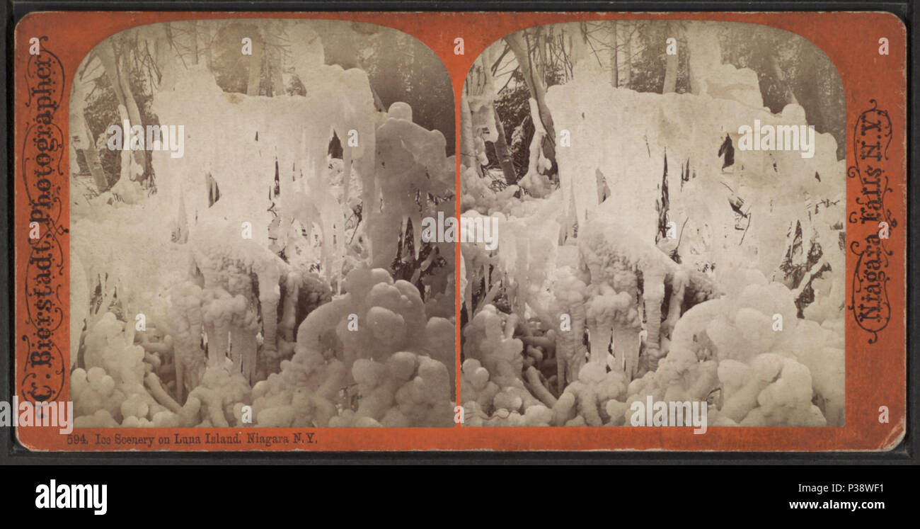 149 Ice Scenery on Luna Island, Niagara, N.Y, from Robert N. Dennis ...