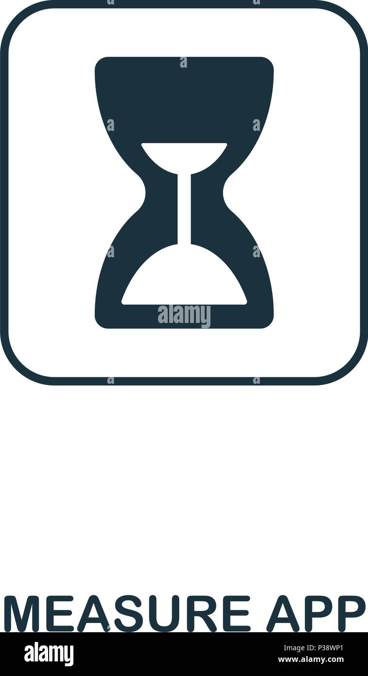 Measure App icon. Mobile app, printing, web site icon. Simple element ...