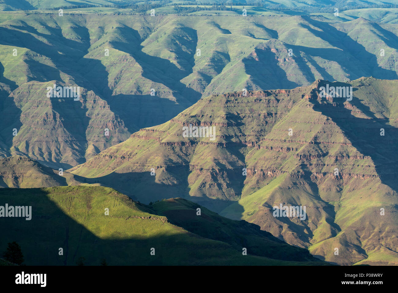 Confluence of the Imnaha and Snake Rivers in Hells Canyon on the Oregon ...