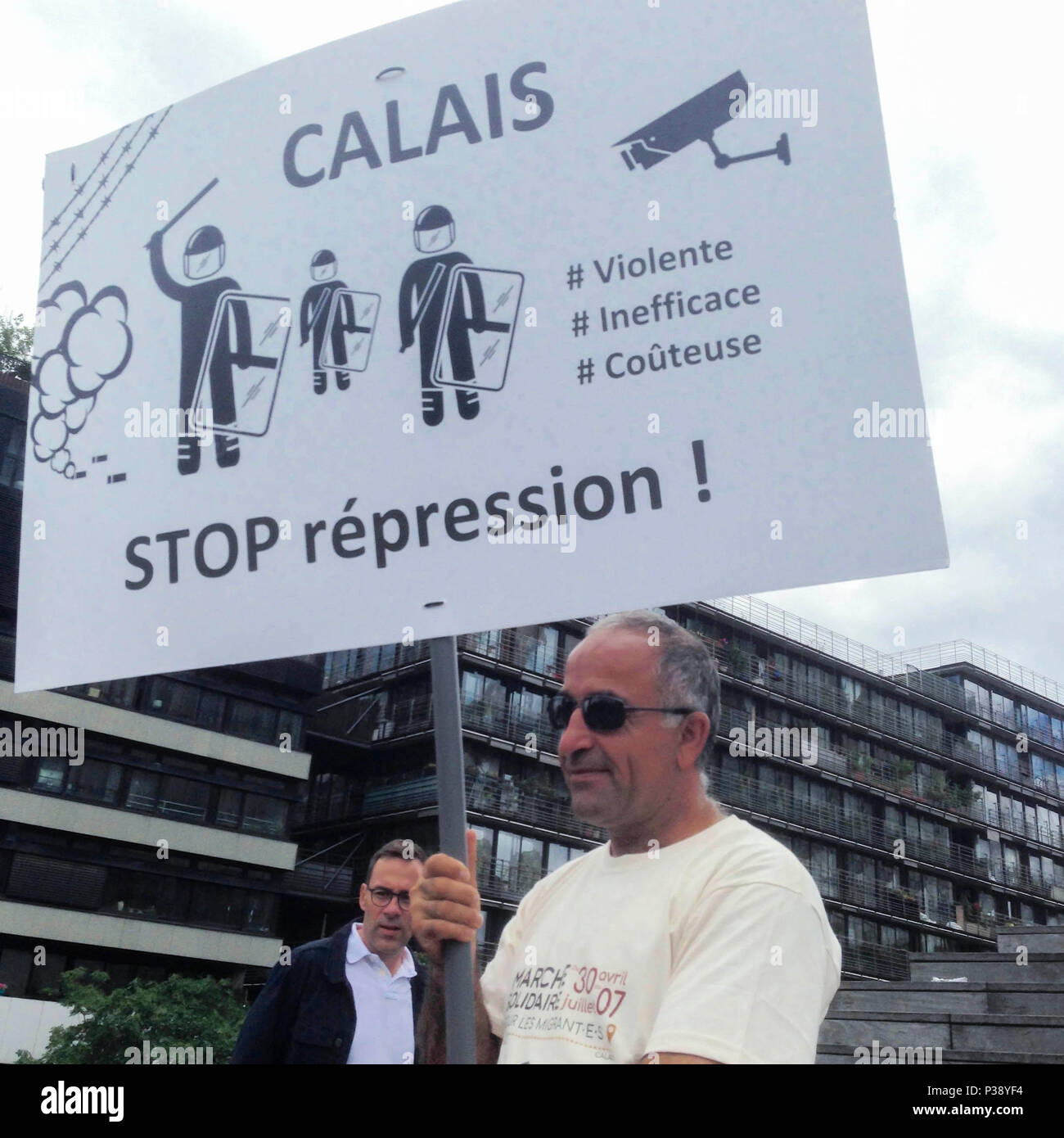 Paris, France. French Activist Protest Poster , Solidarity March for ...