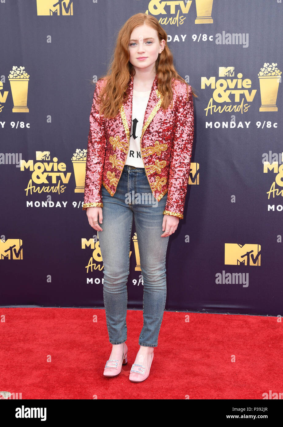 16 June 2018 - Santa Monica, California - Sadie Sink. 2018 MTV Movie ...
