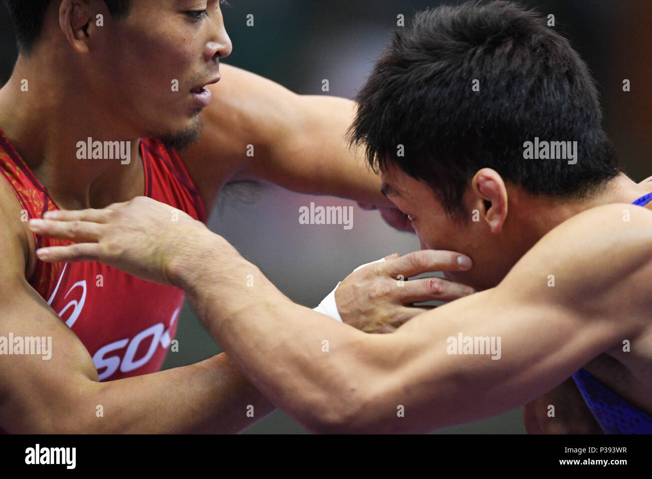 Komazawa Olympic Park Gymnasium, Tokyo, Japan. 17th June, 2018. (L-R ...