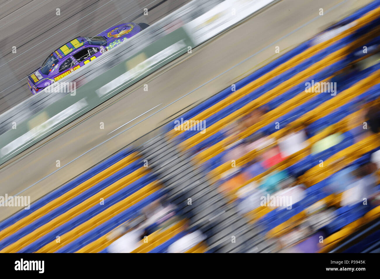 Newton, Iowa, USA. 17th June, 2018. Ryan Truex (11) brings his race car ...