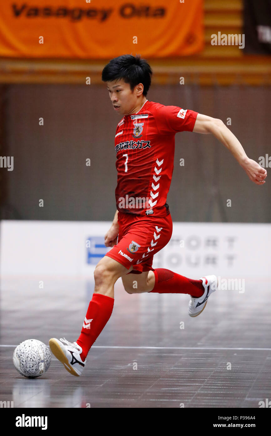 Komazawa indoor ball sports field, Tokyo, Japan. 17th June, 2018. Ryohei Ando (Oceans), JUNE 17 ...