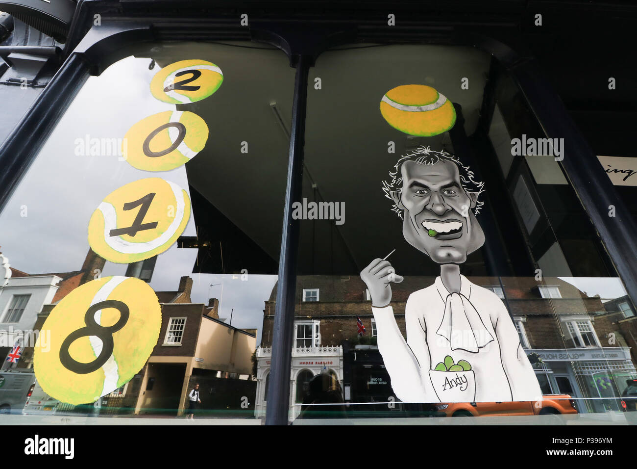 Wimbledon tennis shop display hi-res stock photography and images - Alamy