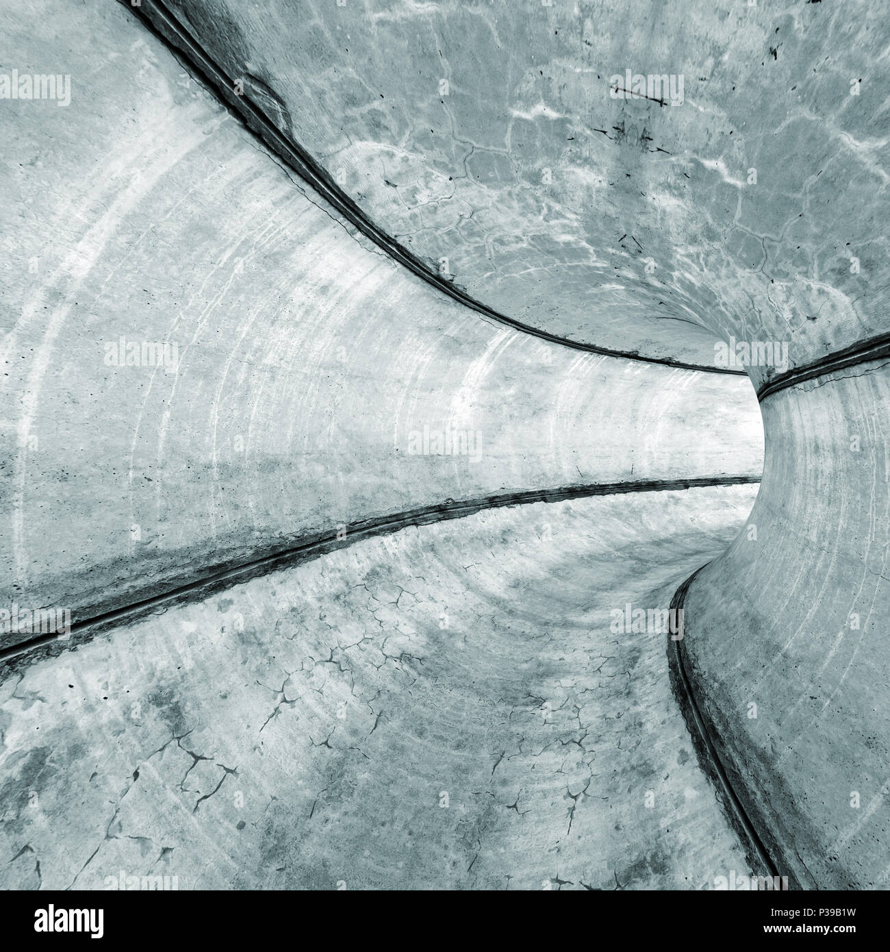 Modern futuristic concrete tunnel Stock Photo - Alamy