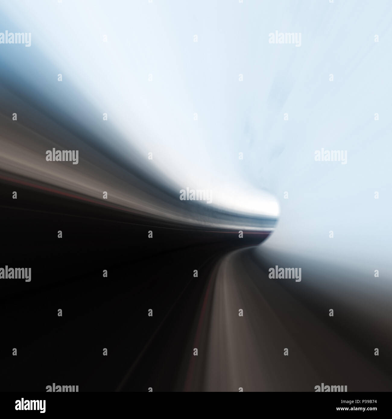 Abstract road tunnel Stock Photo - Alamy