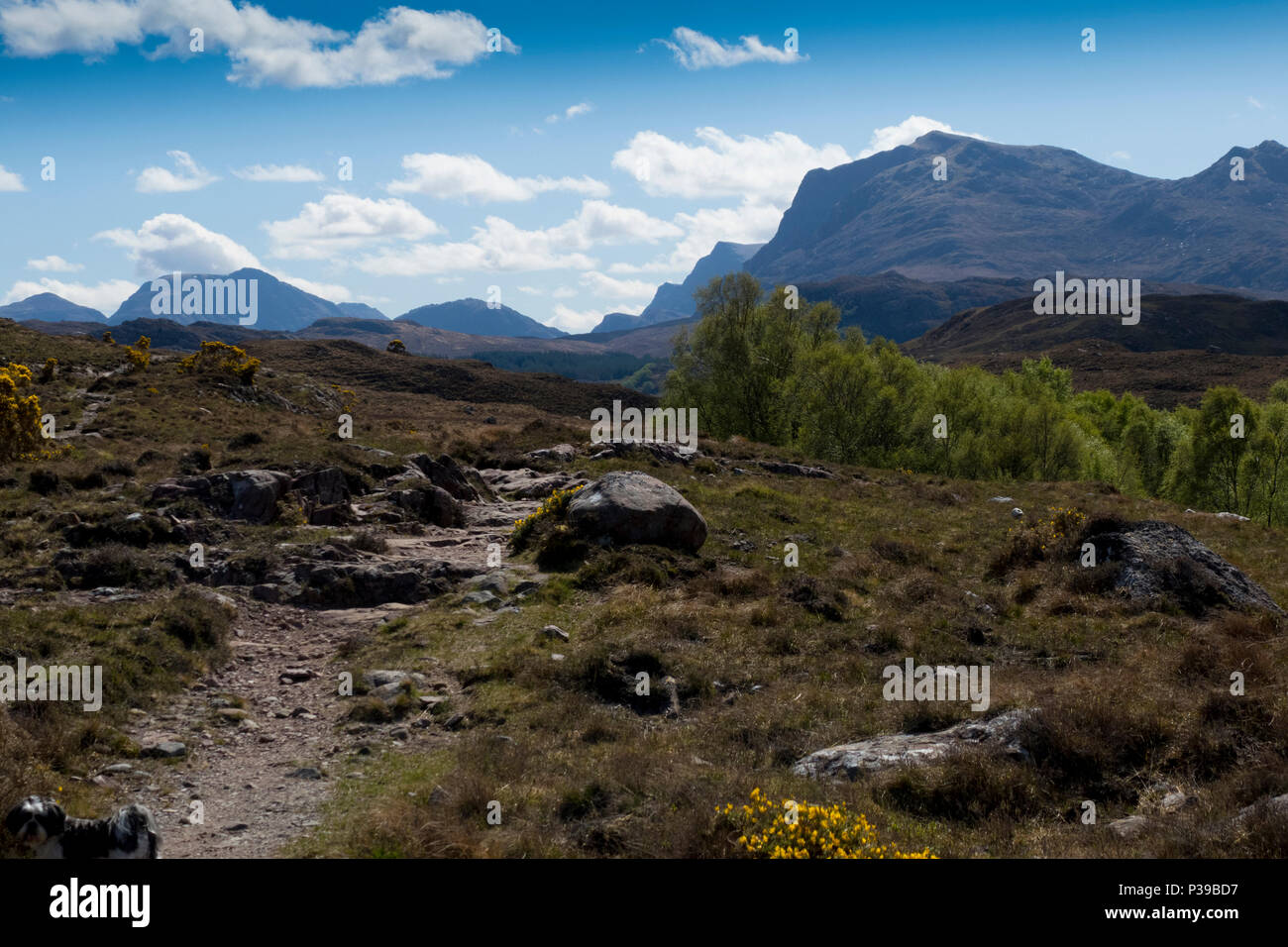 Circular footpath to loch kernsay scotland Stock Photo - Alamy