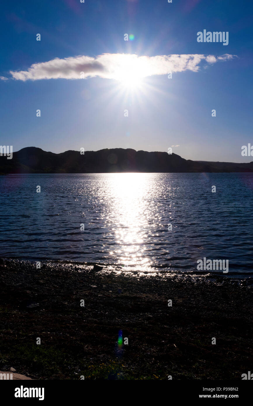 Loch Ewe sunset Stock Photo - Alamy