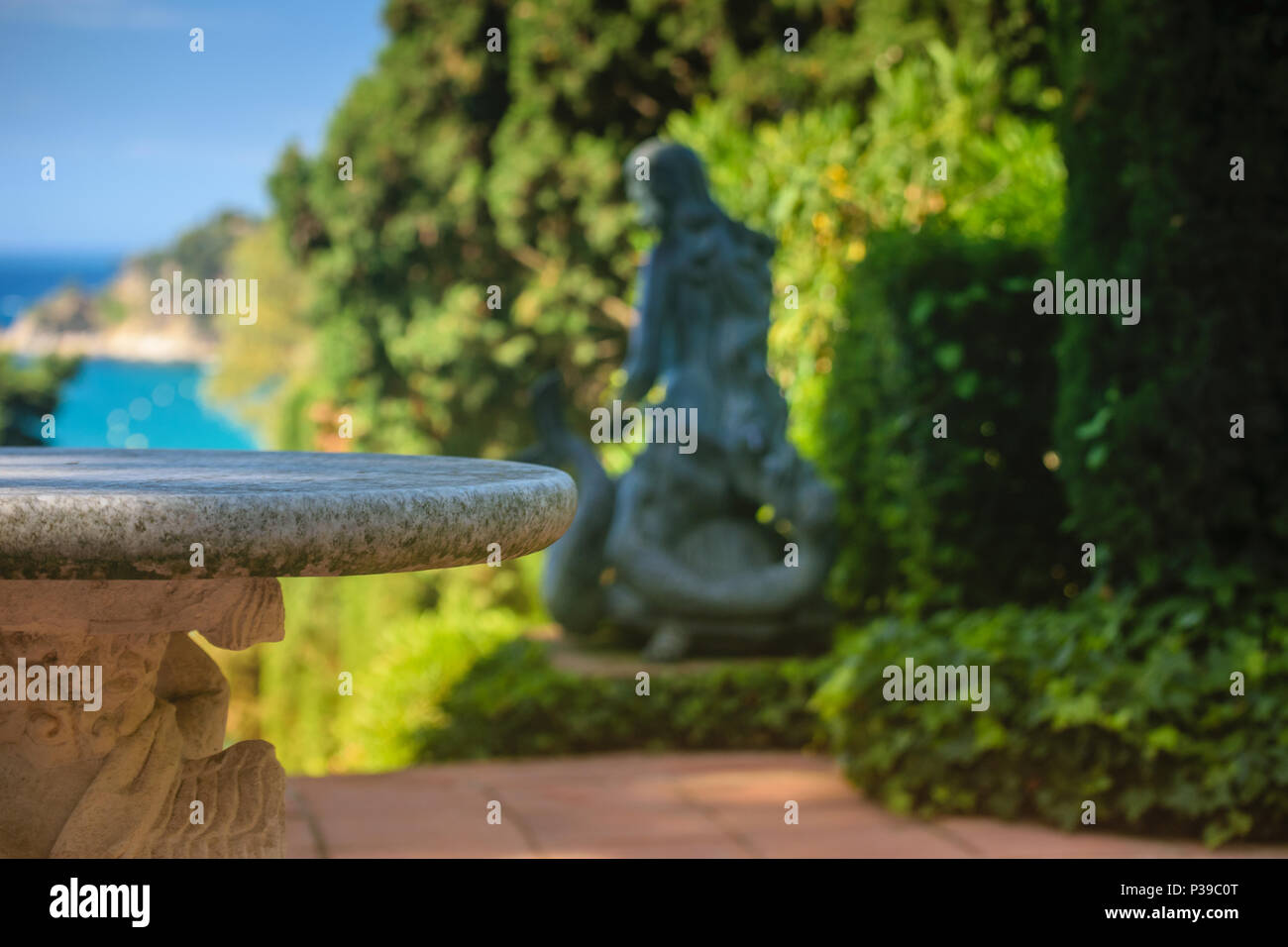 Santa Clotilde Gardens in summer. Spain holidays. Historical parks ...