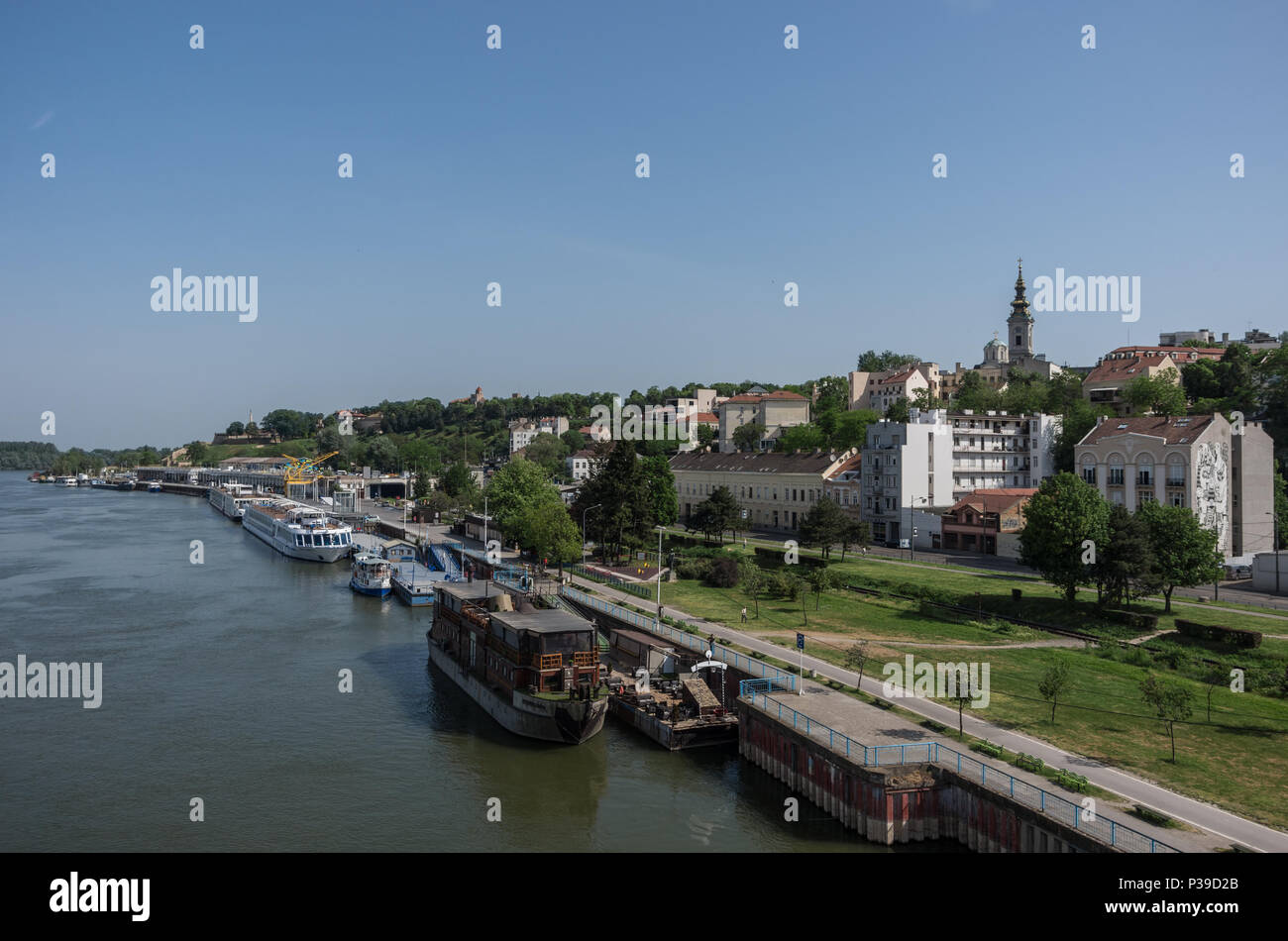 Belgrade, Serbia - April 30, 2018: Beautiful view of the historic ...