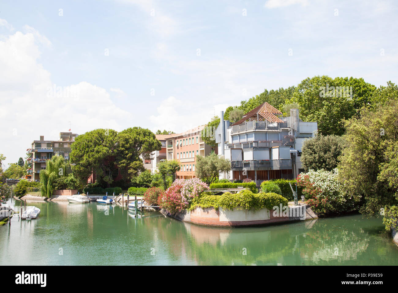 Modern architecture on Lido di Venezia, Lido Island, Venice, Veneto ...